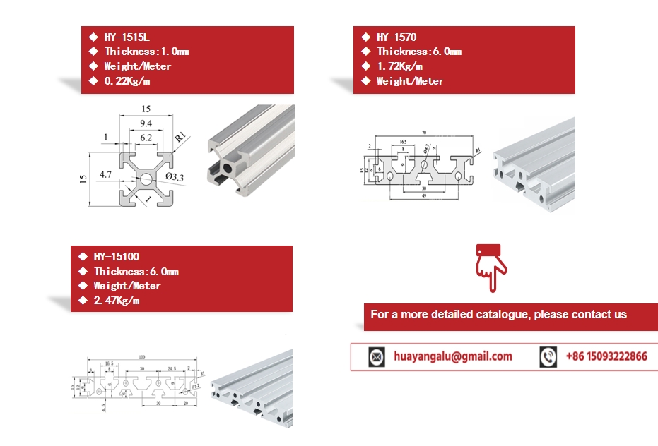 6063 aluminum extrusion 15100 industrial aluminium profile 15x100mm ...