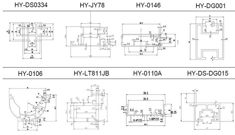 40x40 aluminum extrusion profile 4040 t slot industrial aluminum ...