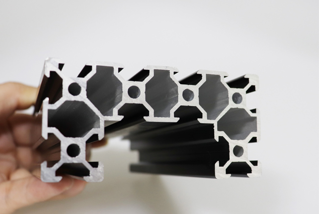 Black anodized industrial aluminum profiles 2020/4040/2040 Industrial ...